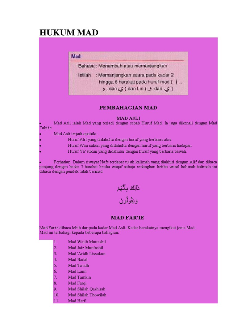 Hukum Mad | PDF