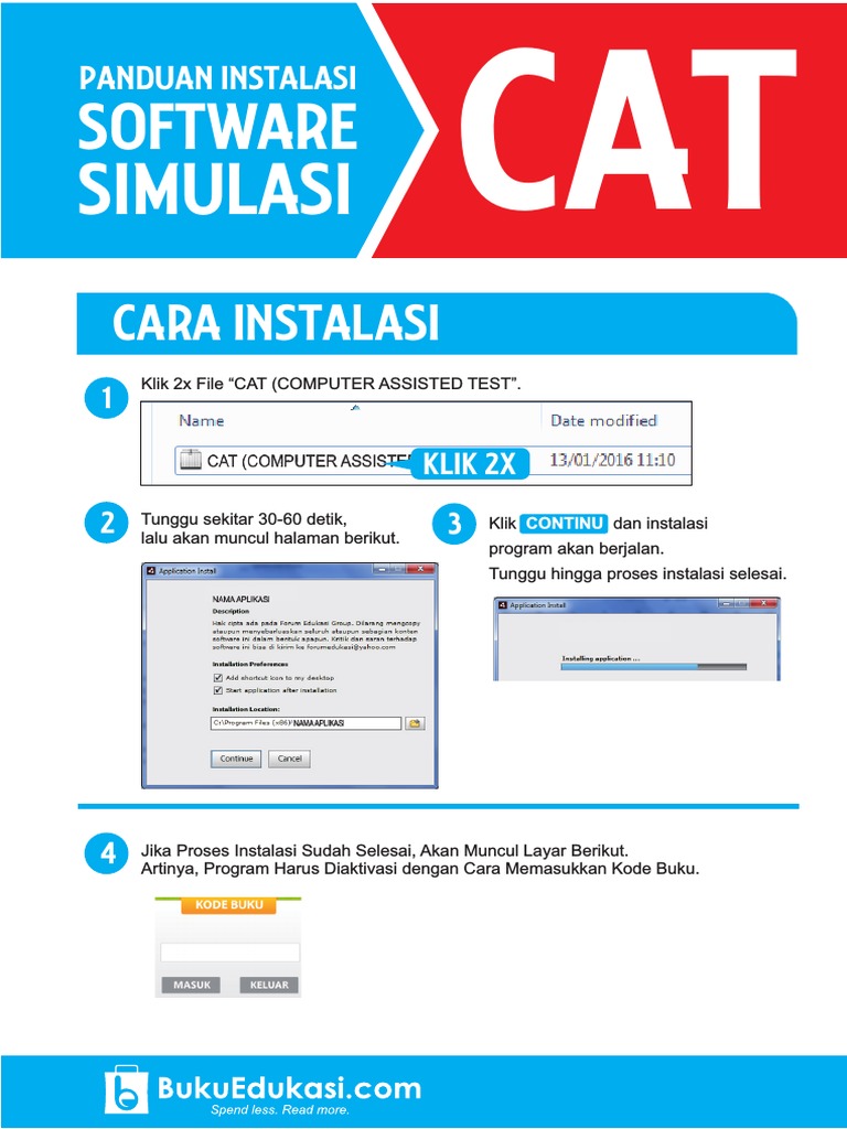 Panduan Instalasi Software CAT | PDF | Karier & Perkembangan ...