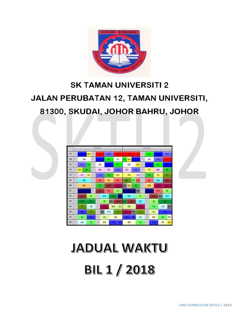 Muka Depan Jadual Waktu | PDF
