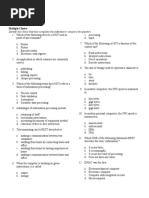 End of First Term Examination: Paper One: Objectives Answer All Questions in This Section "A ...