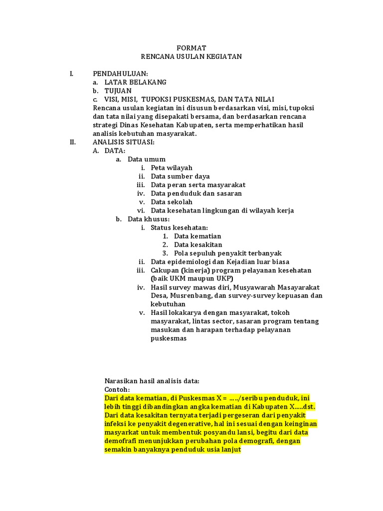 Contoh Format Ruk | PDF