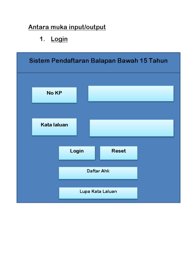 Antara Muka Input | PDF