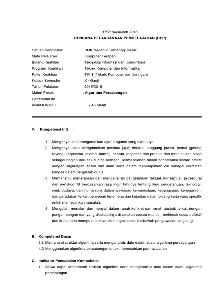 C1. Algoritma Percabangan 3.2 | PDF | Metode & Bahan Ajar