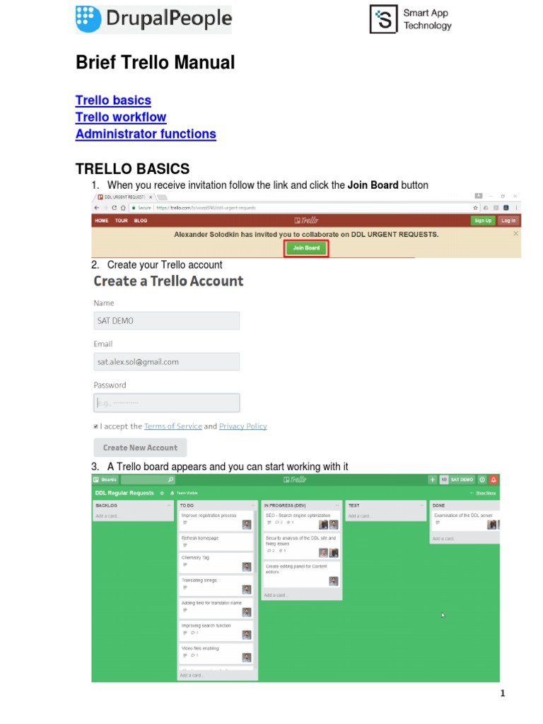 Brief Trello Manual | PDF | System Software | Software
