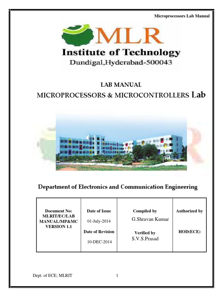 New MPMC Lab 2015 16 2 - 0 | PDF | String (Computer Science) | Assembly Language