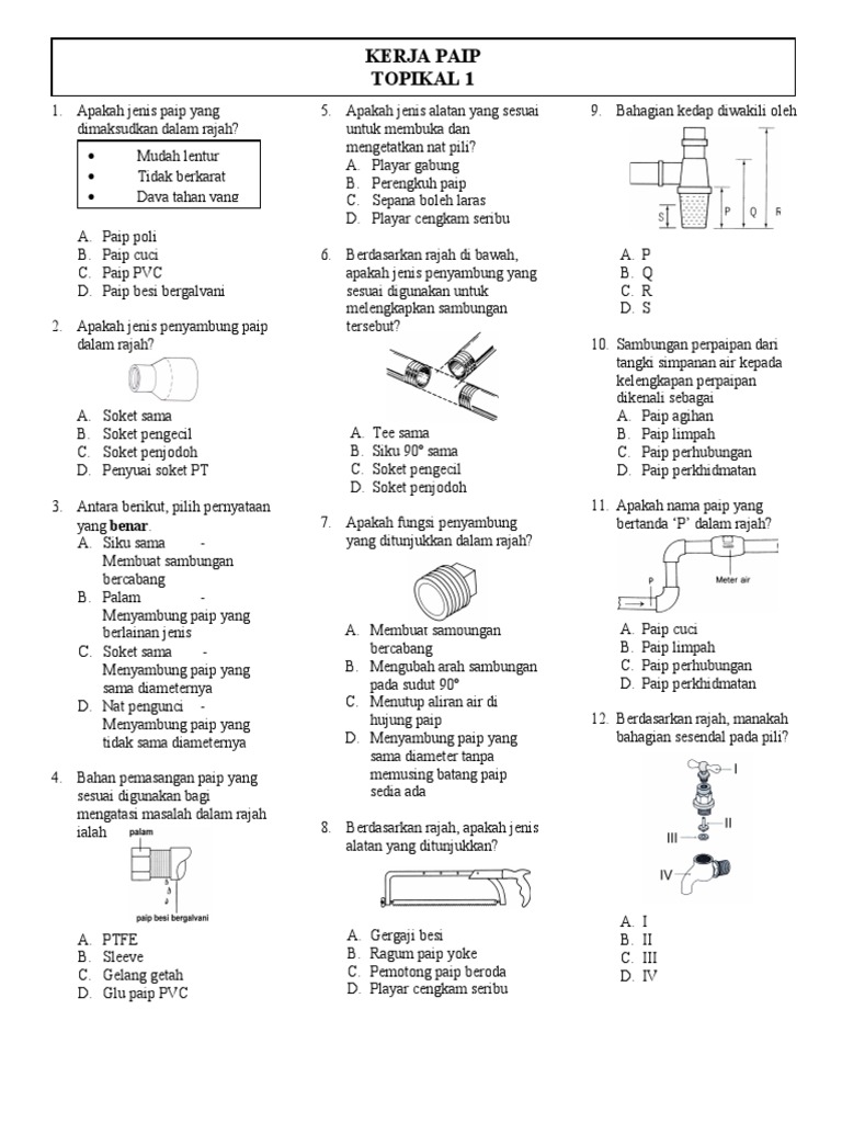 Kerja Paip 1 PDF | PDF