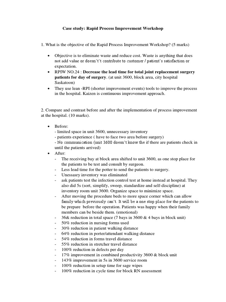 Case Study-RPI Workshop | PDF | Surgery | Patient Case Study-RPI Workshop | PDF | Surgery | Patient