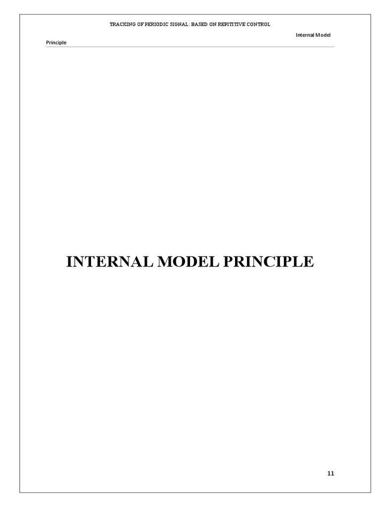 Internal Model Principle | PDF | Control Theory | Cybernetics