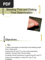 Bt Ct Pt Aptt Pdf Bleeding Vertebrates