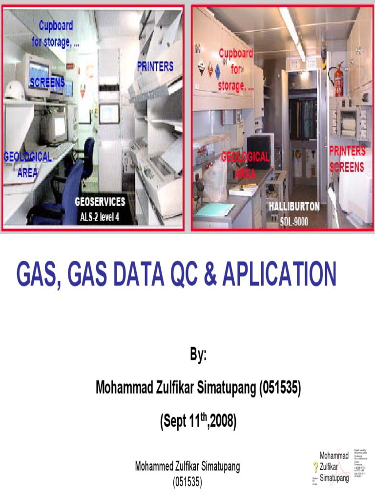 Gas Gas Data Qc And Aplication Mud Logging Pdf Calibration Gases