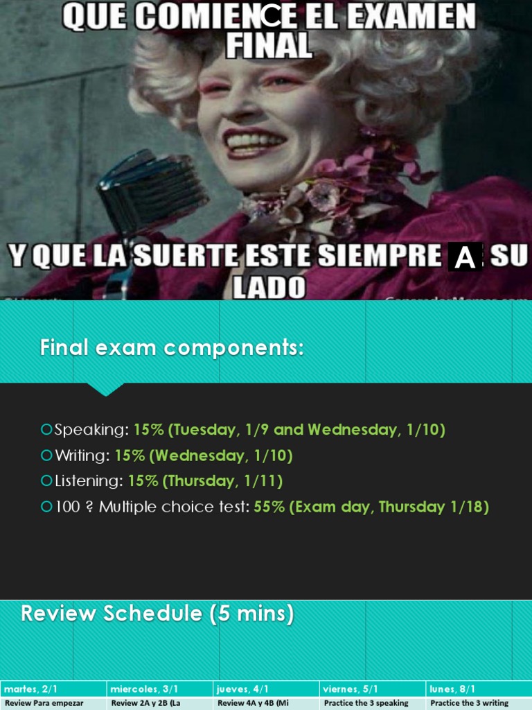 Componentes del Examen Final de Español | PDF | Climatología | Unidades ...