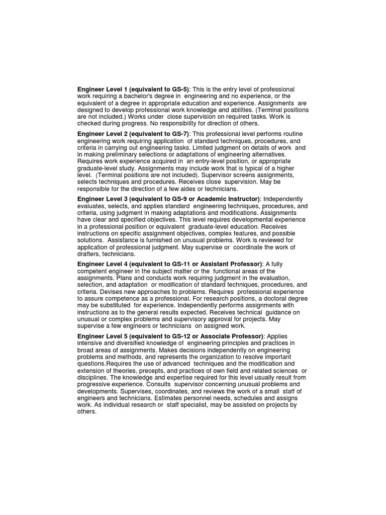 IEEE Engineering Levels | PDF | Engineer | Expert