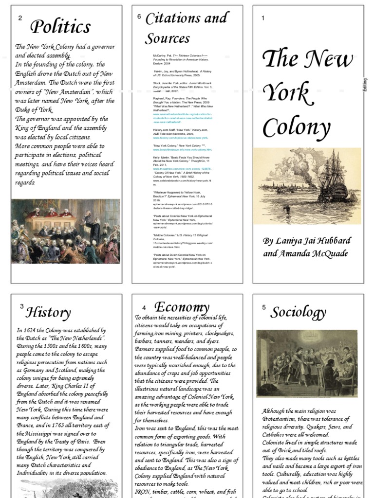 Colonial Brochure - New York 1 | PDF | Wheat | Netherlands