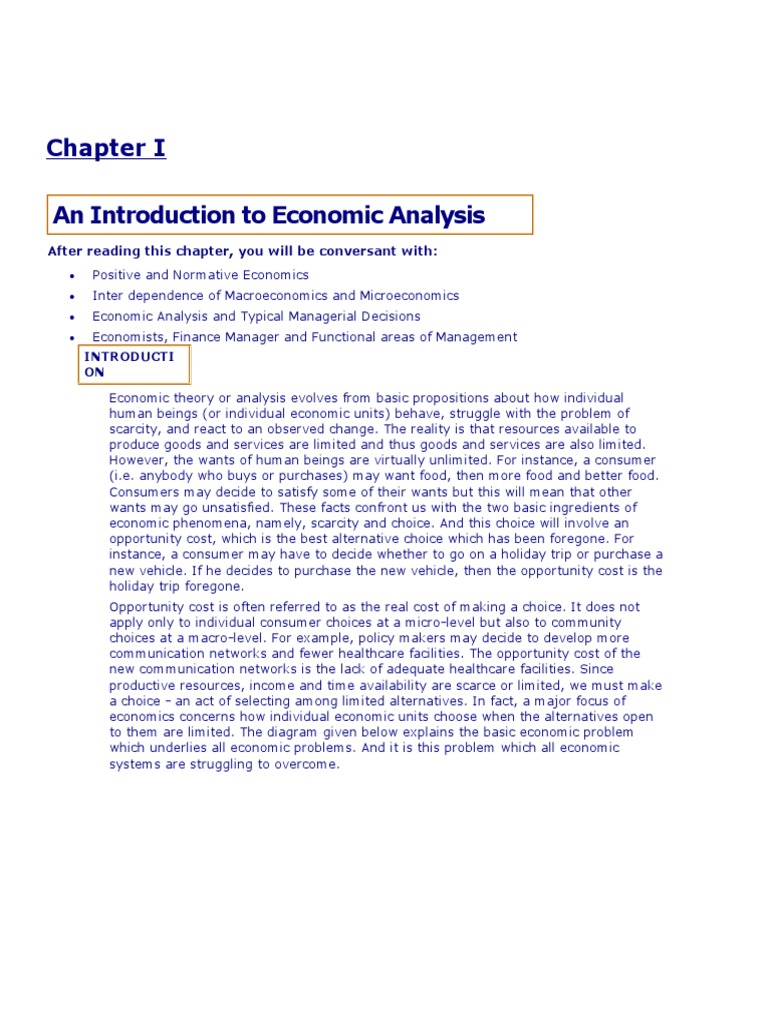 An Introduction To Economic Analysis: After Reading This Chapter, You ...