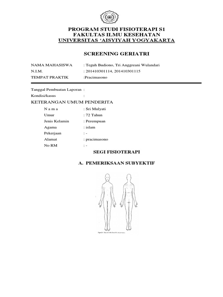 SK Geriatri Fisioterapi | PDF