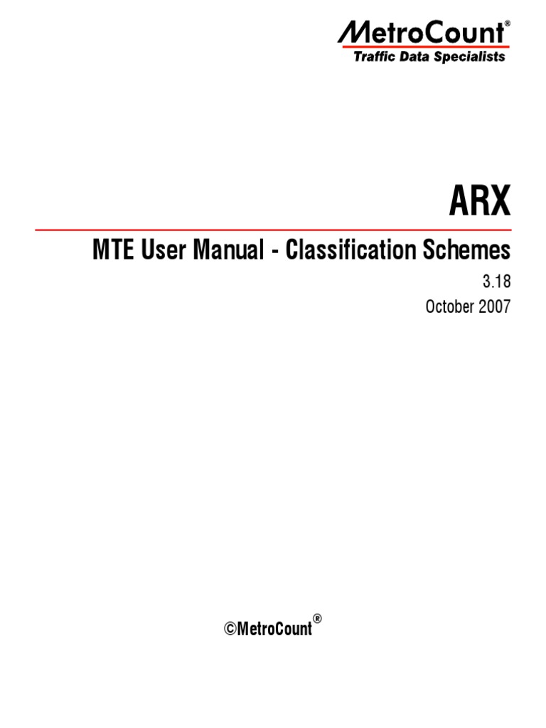 MetroCount ARX PDF | PDF | Truck | Trailer (Vehicle)