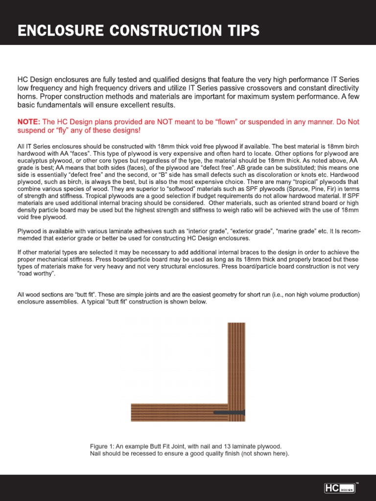 Enclosure Construction Tips | PDF