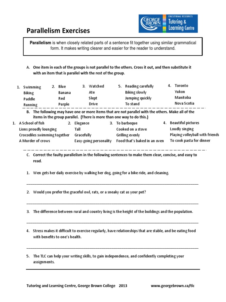 Parallelism Practice | PDF | Wellness | Medical