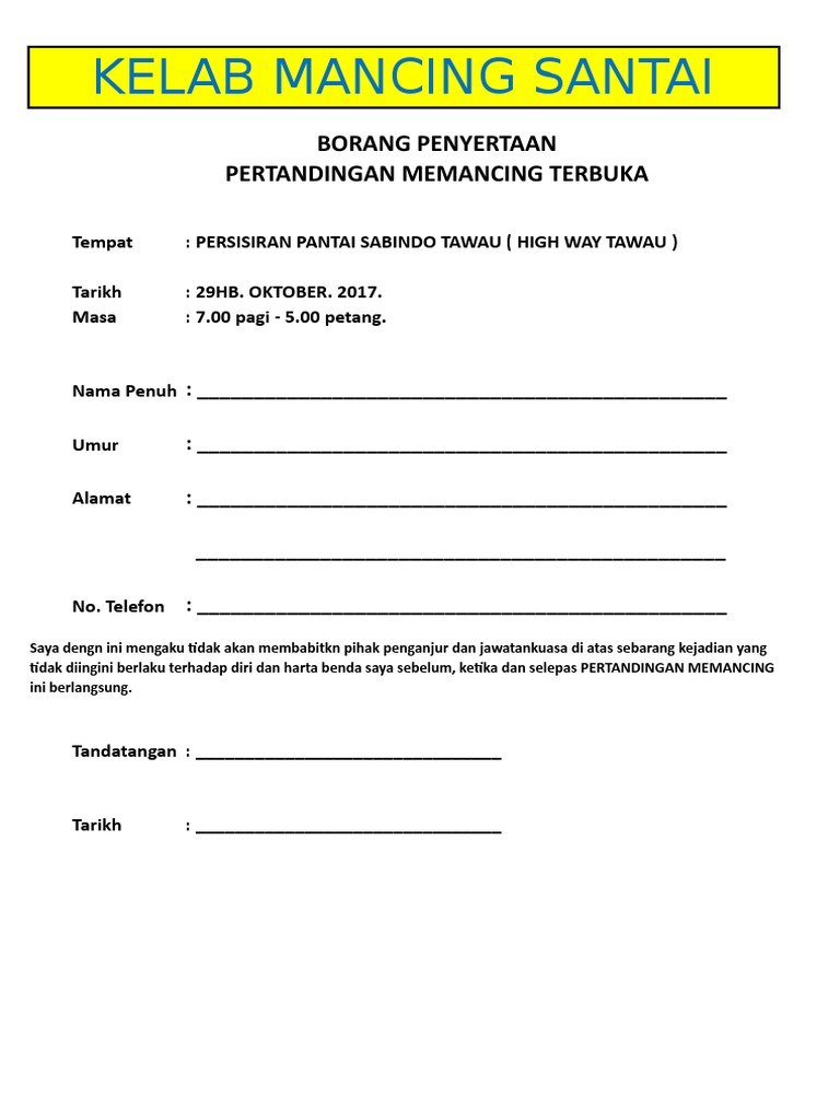 Pertandingan Mancing | PDF