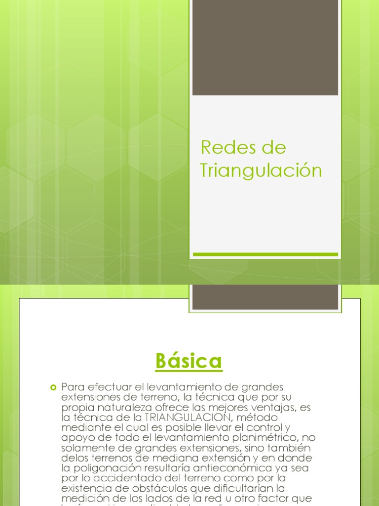 Redes de Triangulación en Cartografía | PDF | Topografía | Science