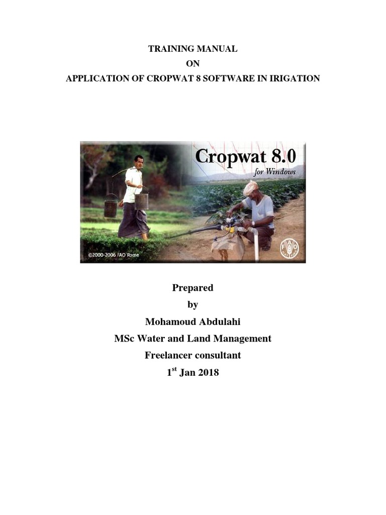 Manual Cropwat 8 | PDF | Evapotranspiration | Irrigation