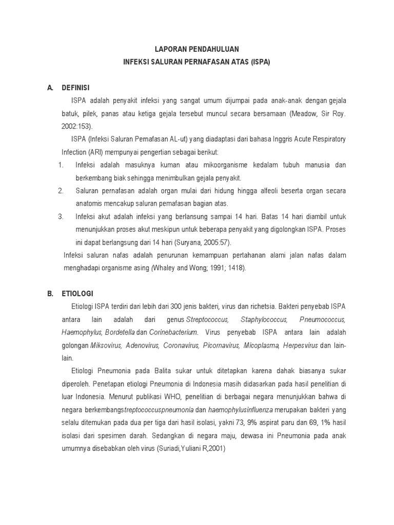 LP Ispa Pada Anak | PDF