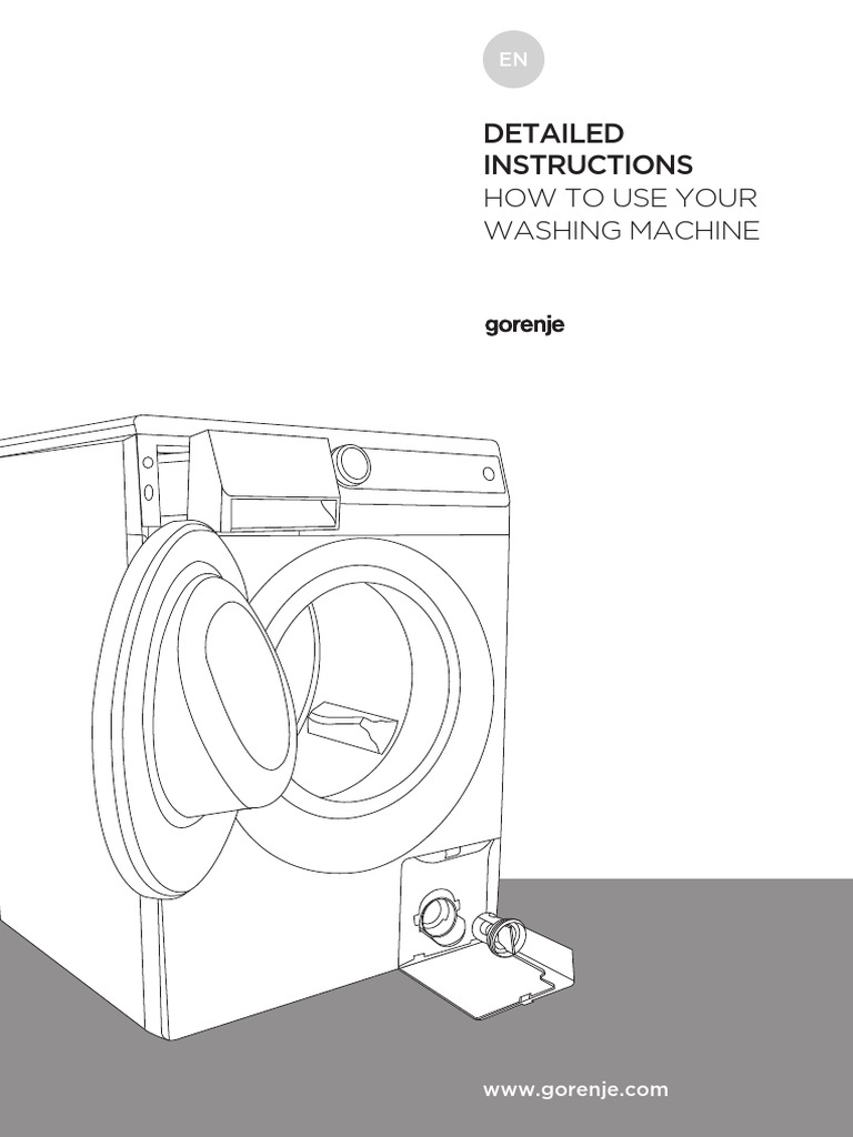 Detailed Instructions How To Use Your Washing Machine | PDF | Washing ...