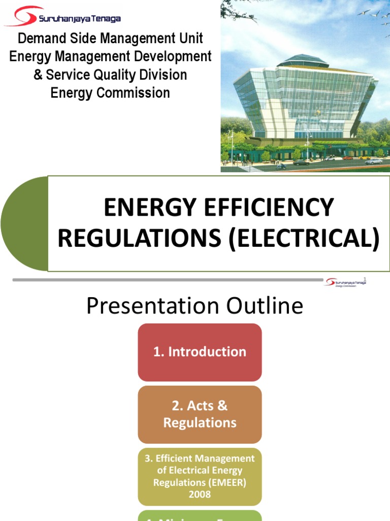 Energy Efficiency Regulations (Electrical) by ST PDF | PDF | Efficient ...