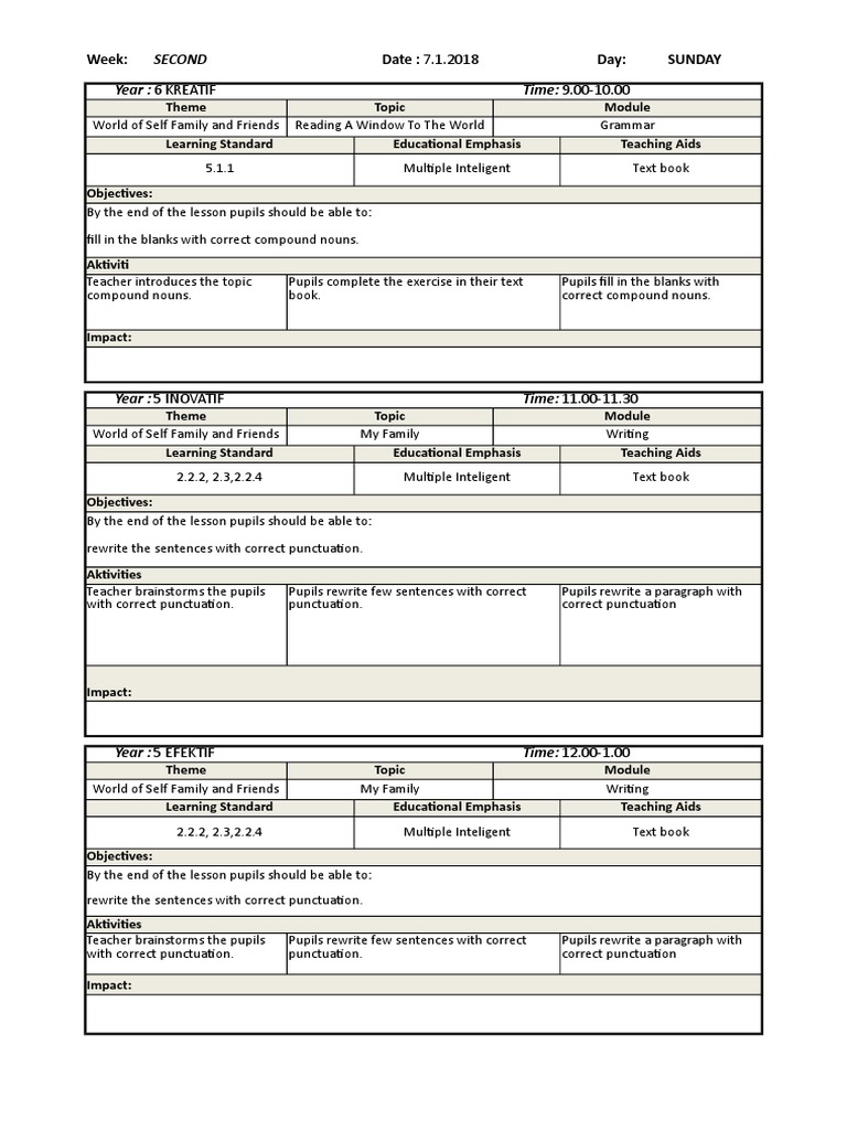 Rph English 2018 | Reading Comprehension | Punctuation