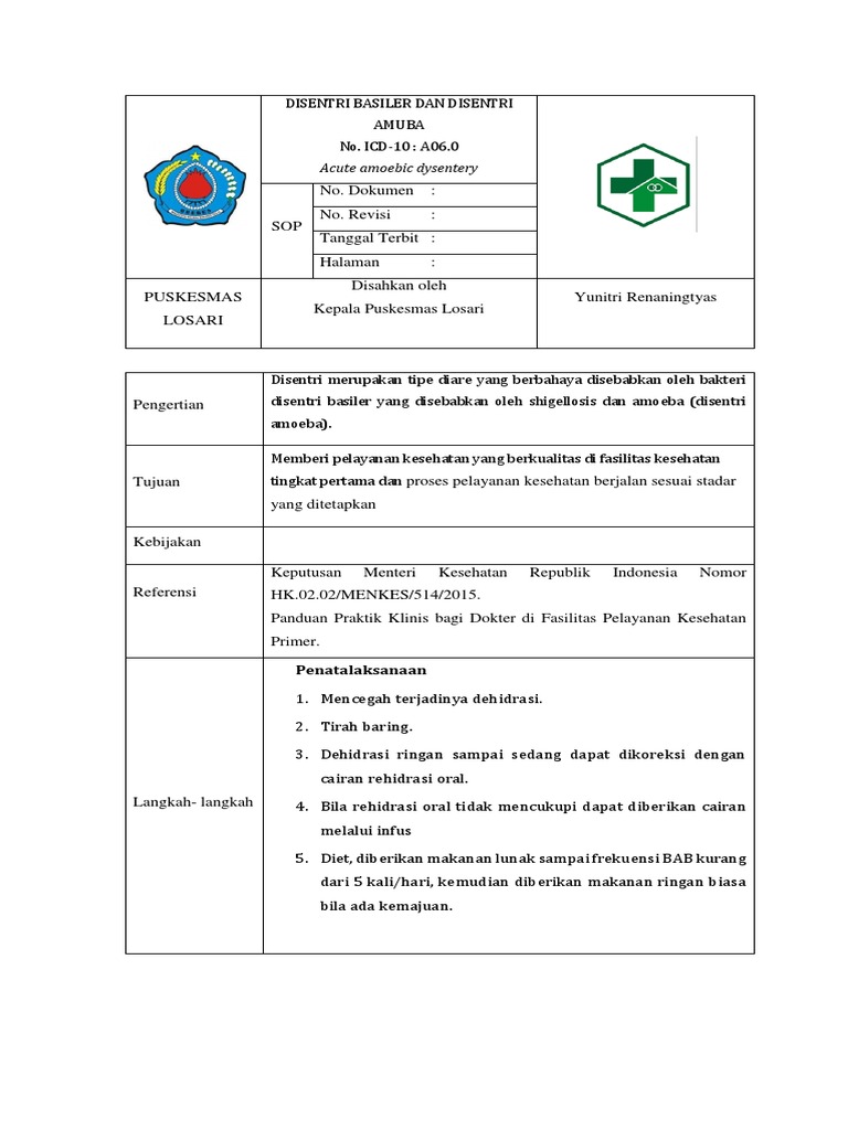2 Sop Disentri Basiler Dan Disentri Amuba Hal.144 | PDF | Kesehatan ...