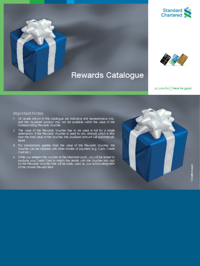 Standard Chartered Rewards Catalogue | PDF | Loyalty Program | Credit Card
