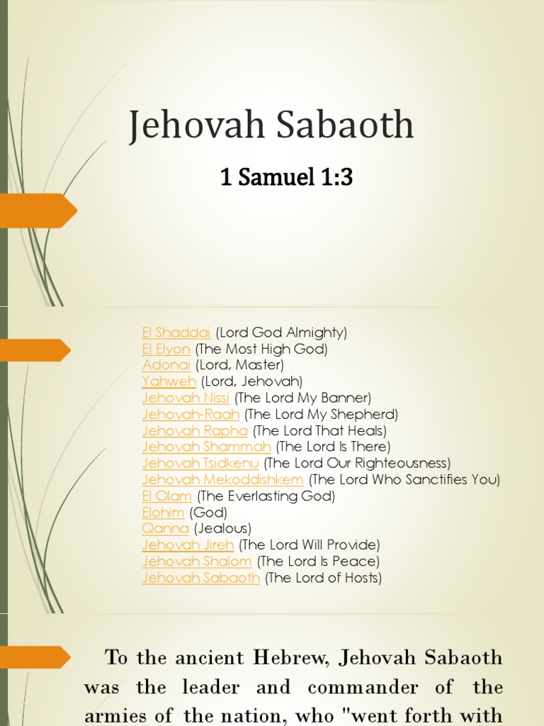 Jehovah Sabaoth