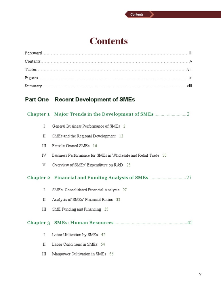 Part One Recent Development of Smes | PDF | Small And Medium Sized ...
