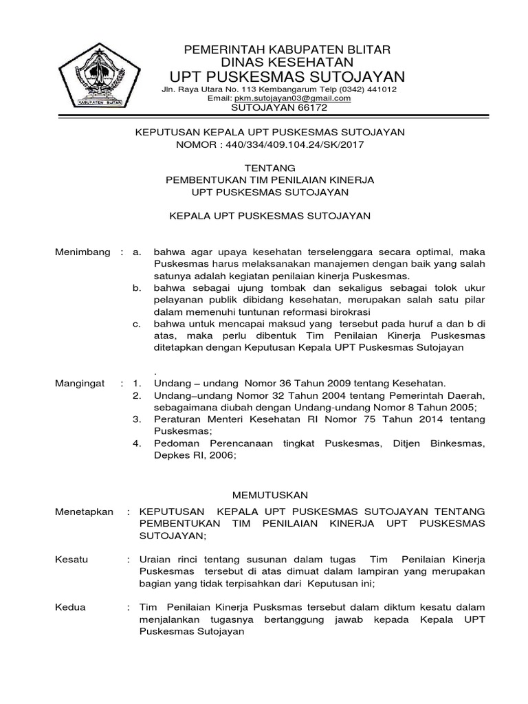 SK Tim PKP Fiks | PDF | Pengembangan Diri | Sains & Matematika