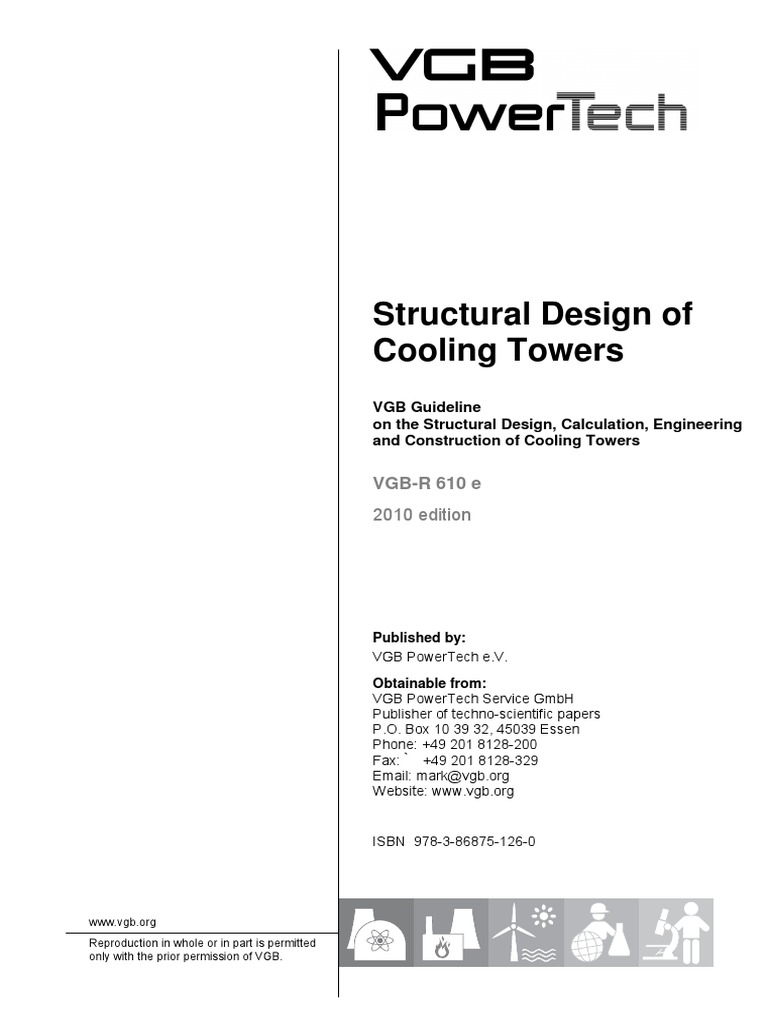 Structural Design Guidelines for Cooling Towers | PDF | Structural Load ...