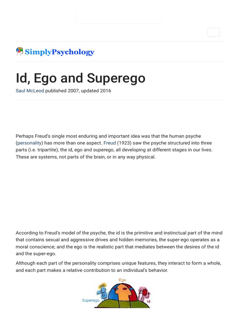 Understanding Freud's Id, Ego, Superego | PDF | Id | Interpretation ...