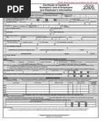 Bir Form No. 2305 Certificate of Update of Exemption and Employers and ...