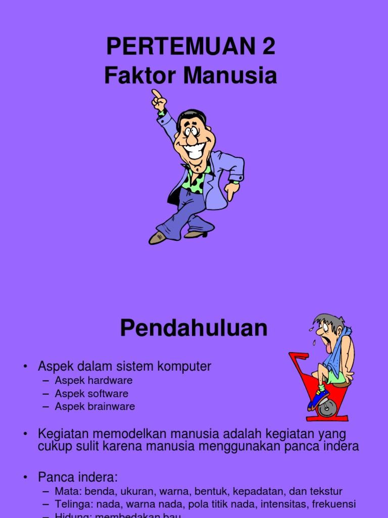 Pertemuan 2 Faktor Manusia | PDF | Komputer