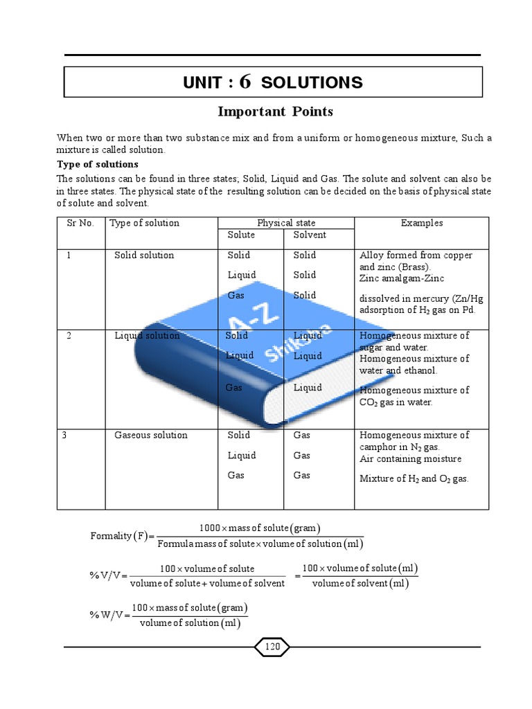 Solutions | PDF | Solution | Solubility