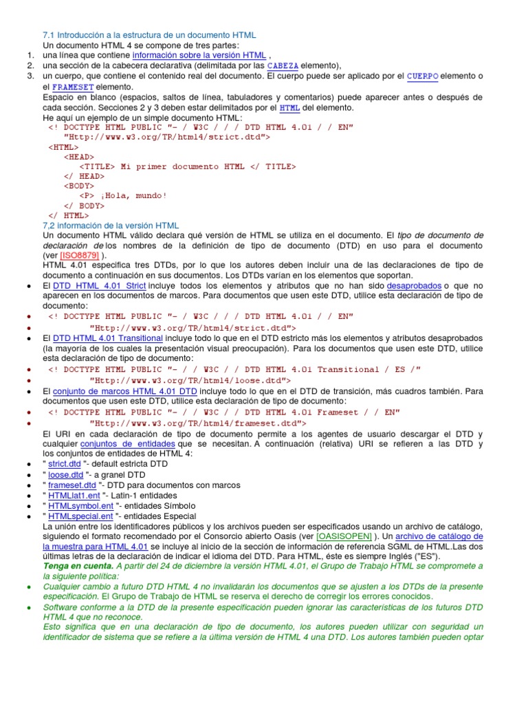Cap 7 | PDF | HTML | Protocolo de Transferencia de Hipertexto
