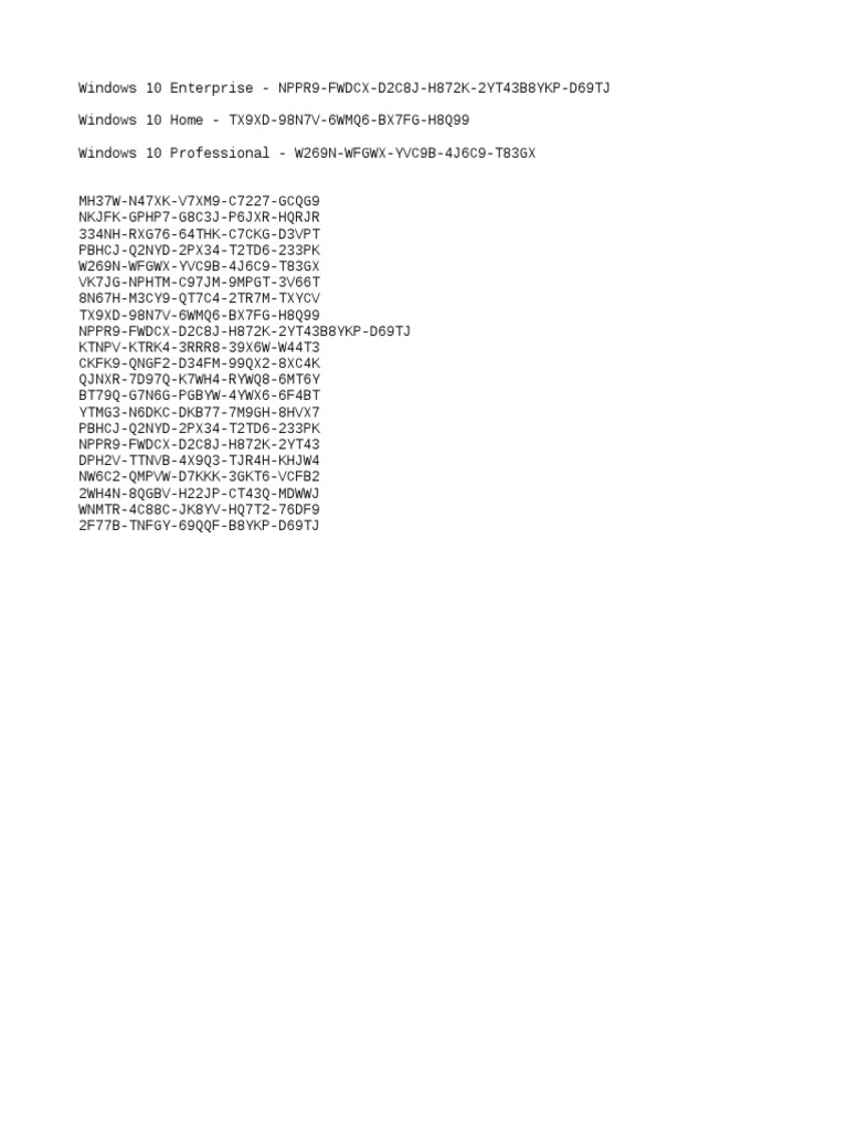 Windows 10 Professional Serial | PDF