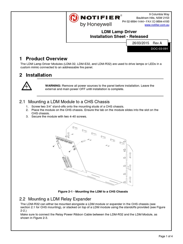 LDM-32 Lamp Driver Installation Guide | PDF | Light Emitting Diode | Switch