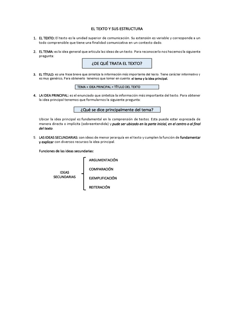 El Texto y Sus Estructura | PDF | Ciencia y matemáticas