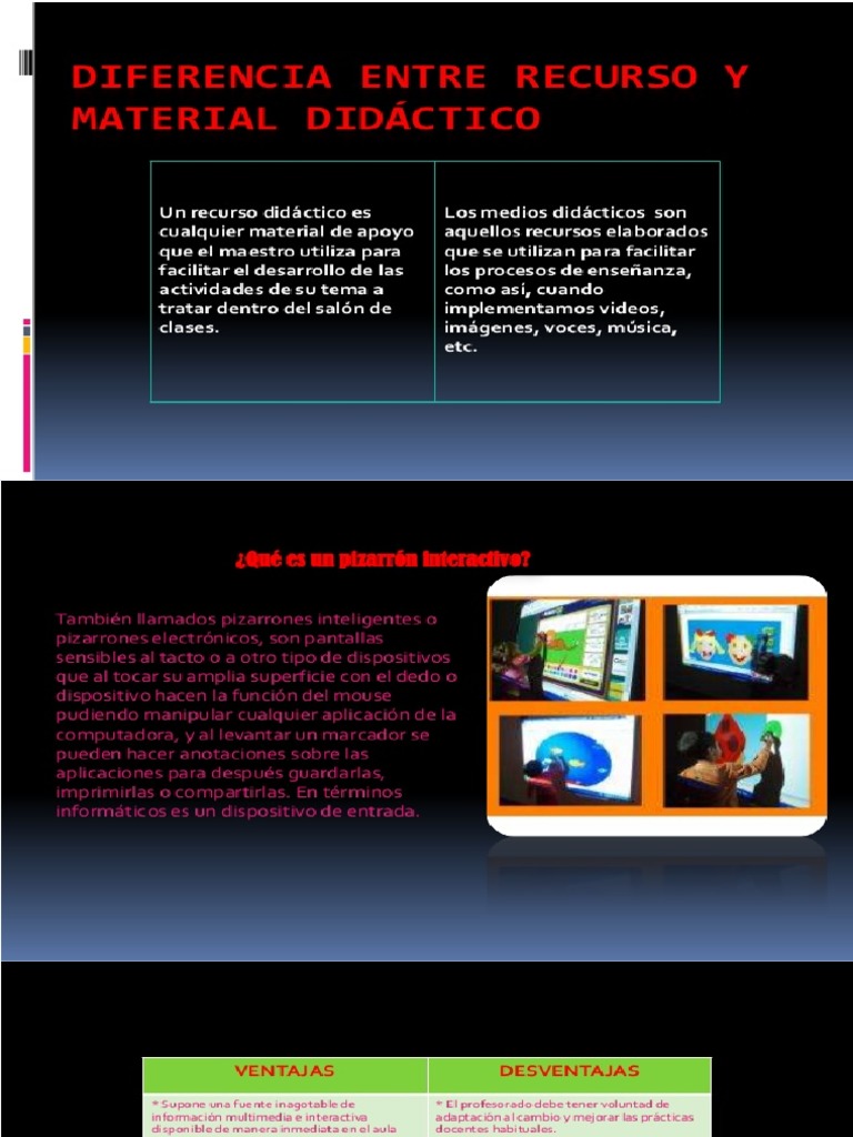 Diferencia Entre Recurso Y Material Didactico Pdf