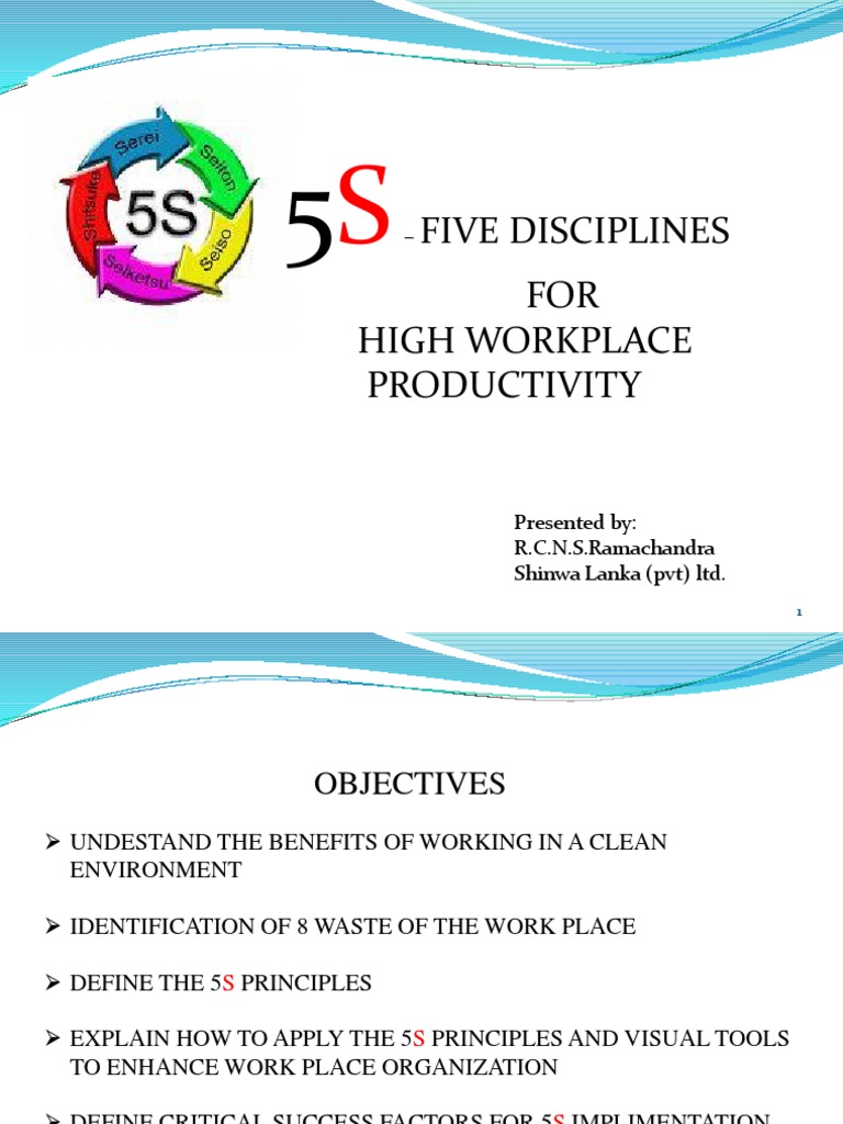 Implementing 5S Principles for Increased Productivity and Workplace ...