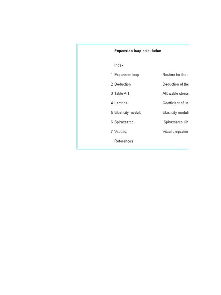 Expansion Loop I | PDF | Bending | Physics