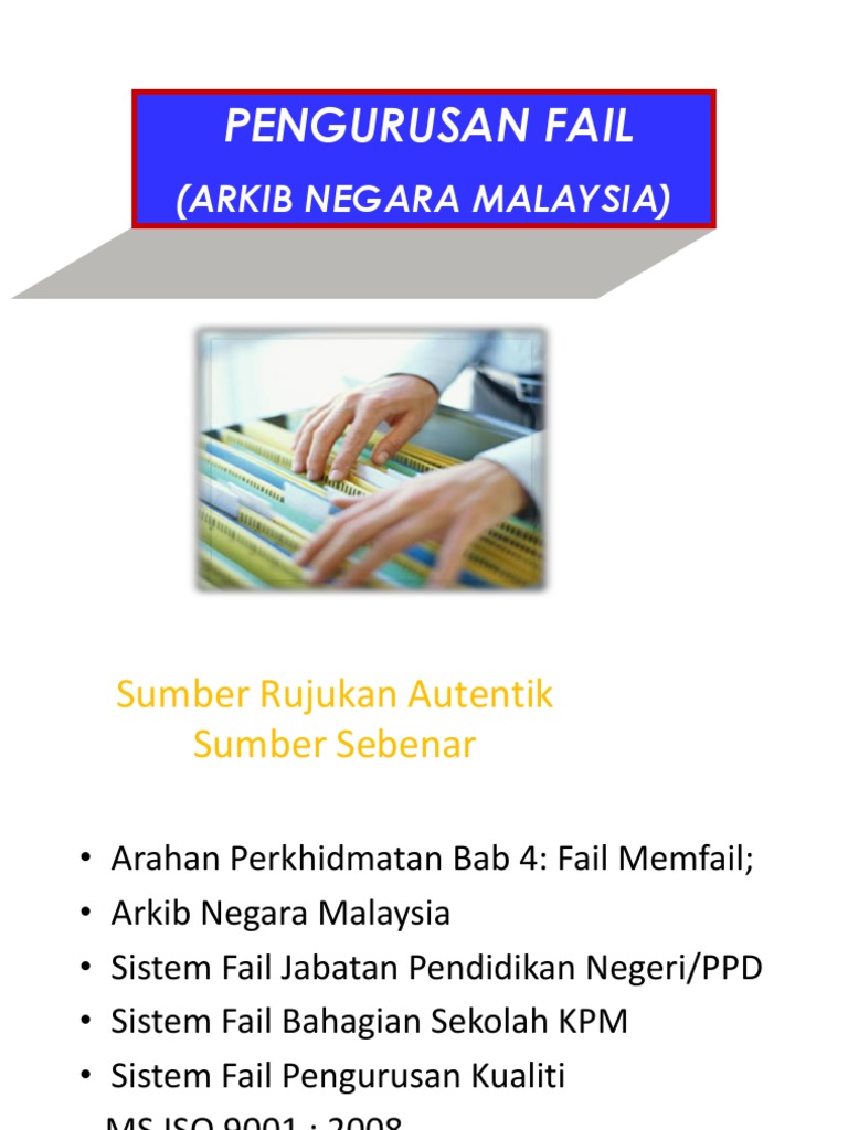 Pengurusan Fail Panitia PJ | PDF