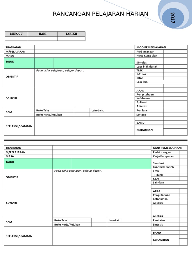 Template RPH (Word Edited) | PDF