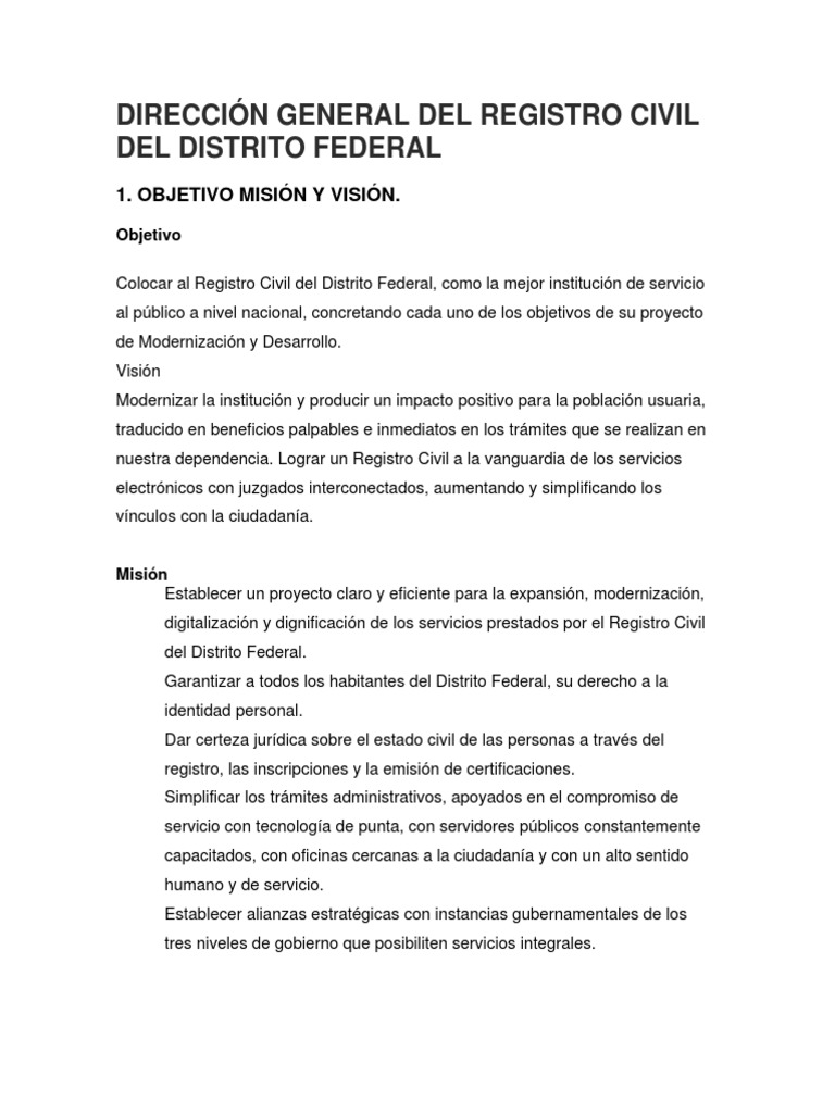 El Registro Civil en México.pdf | Política | Gobierno