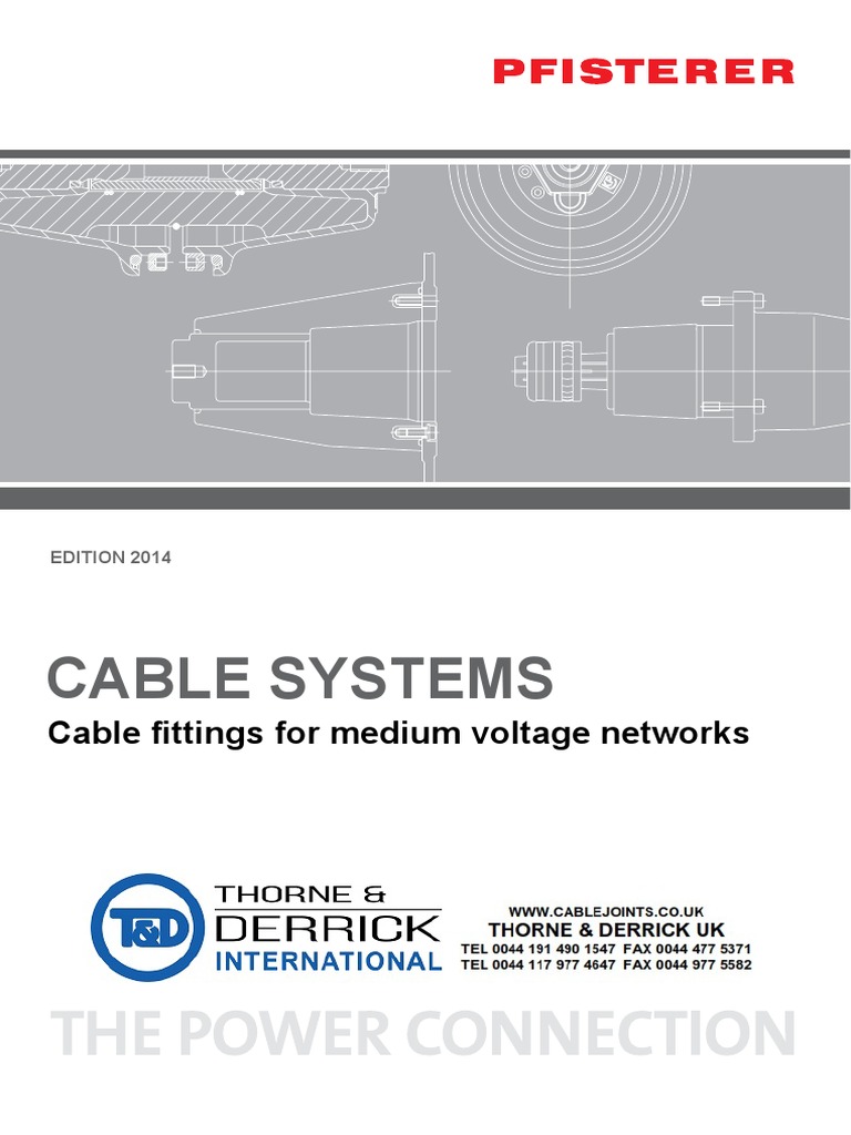 Pfisterer MV-Connex Cable Solutions | PDF | Coaxial Cable | Electrical ...